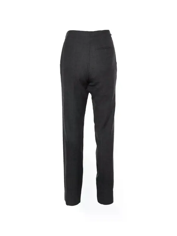 Marni Charcoal Wool Tapered Leg Trousers