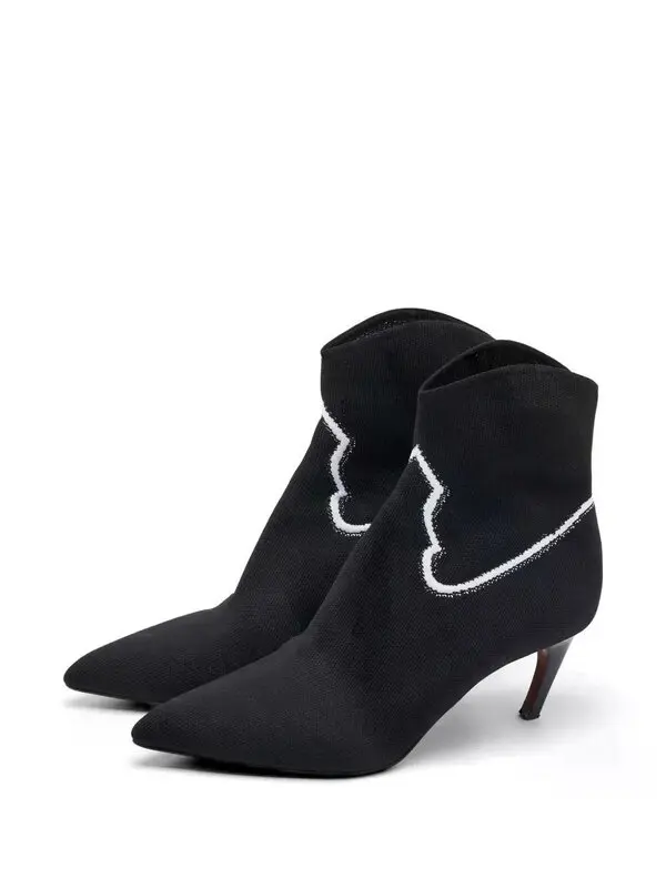Dior Stretch-knit Cowboy Boots