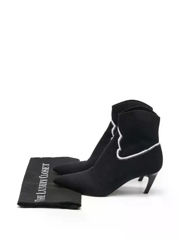 Dior Stretch-knit Cowboy Boots