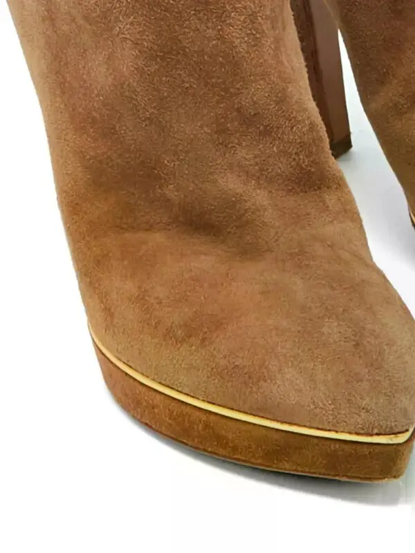 SERGIO ROSSI Metal Cuff Platform Boots