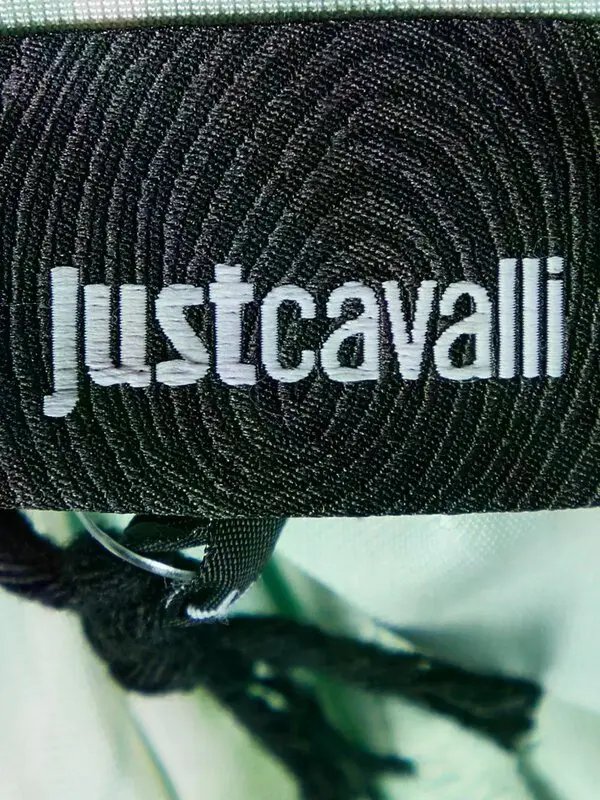 Just Cavalli Tropical Print Off-shoulder Dress