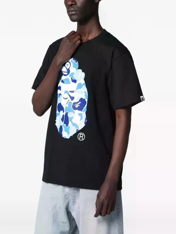 A BATHING APE Abc Camo Milo T-shirt - Black