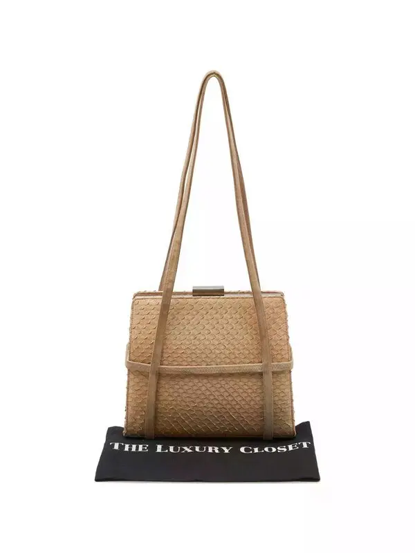Bally Watersnake Leather Shoulder Bag