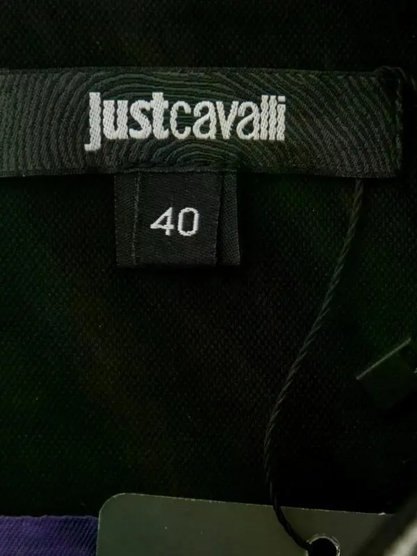 Just Cavalli Monochrome Tweed A-line Mini Skirt