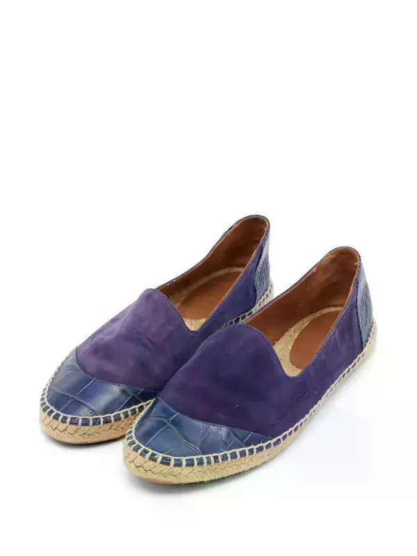Giorgio Armani Croc-embossed Espadrilles