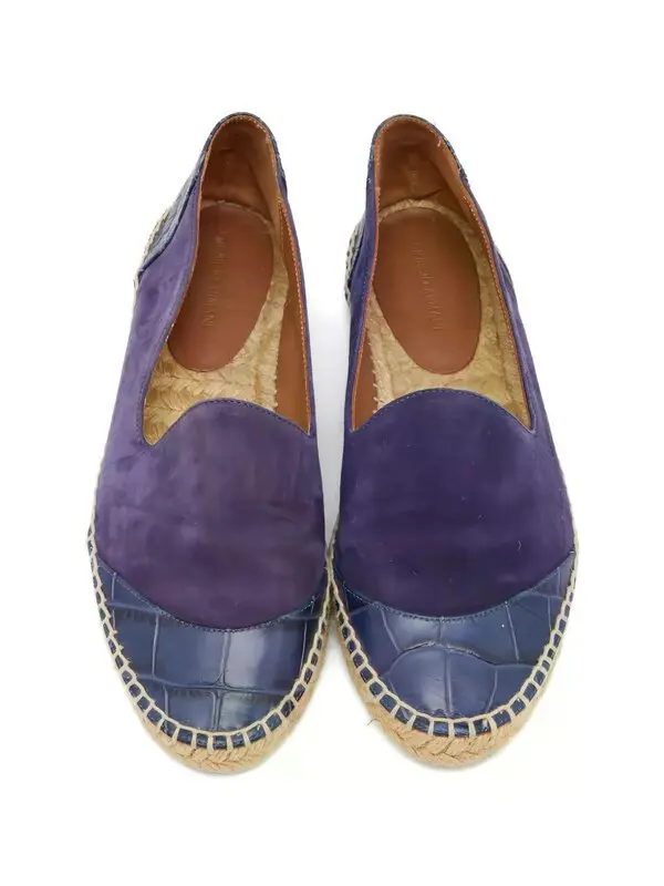Giorgio Armani Croc-embossed Espadrilles