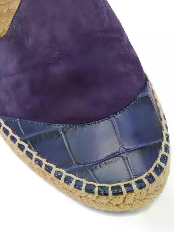 Giorgio Armani Croc-embossed Espadrilles