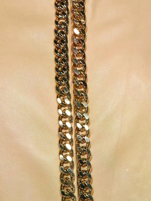 Elisabetta Franchi Cropped Leather Jacket With Gold-tone Chain Trim