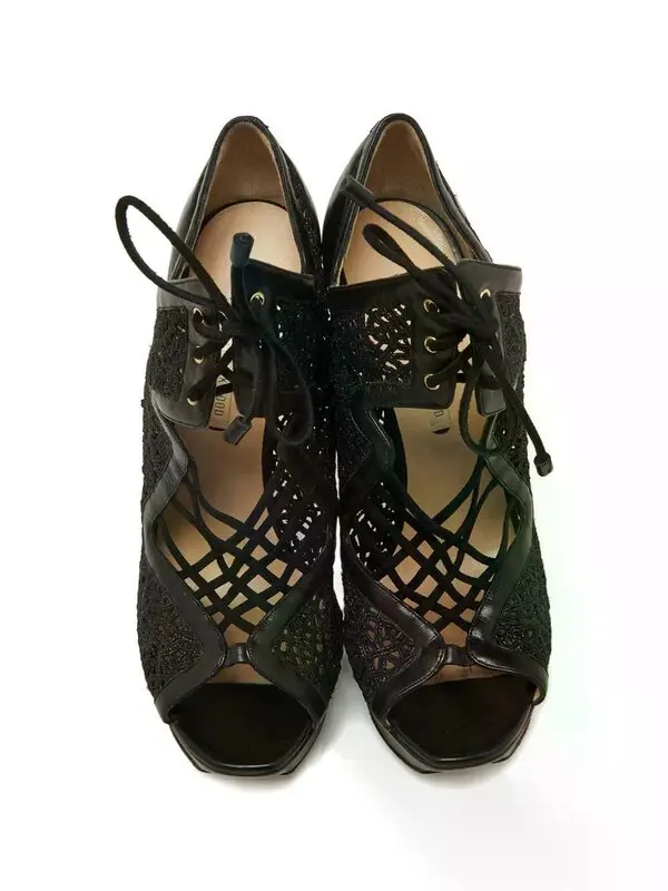 NICHOLAS KIRKWOOD Lace-up Platform Pumps