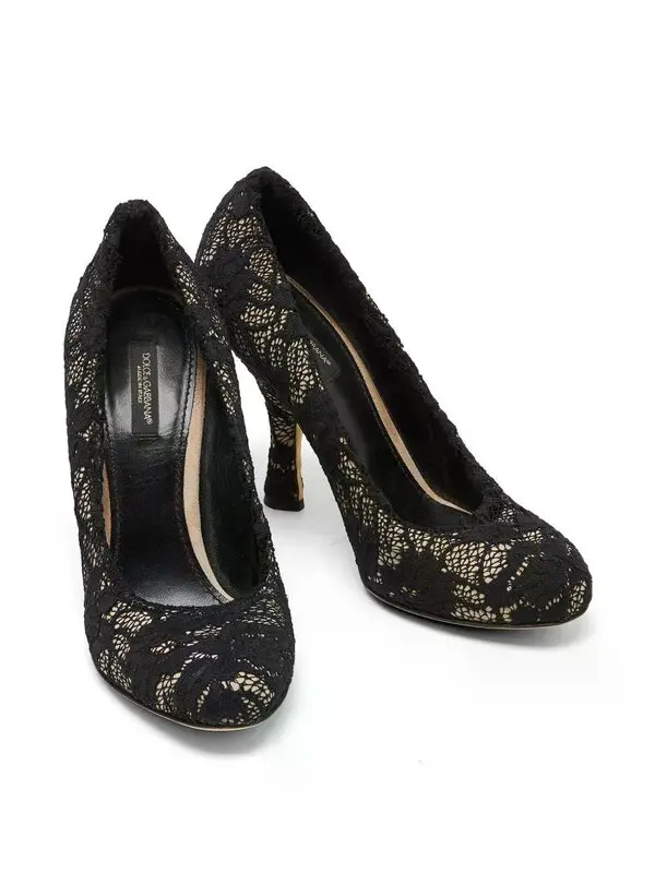 Dolce & Gabbana Lace Round-toe Pumps