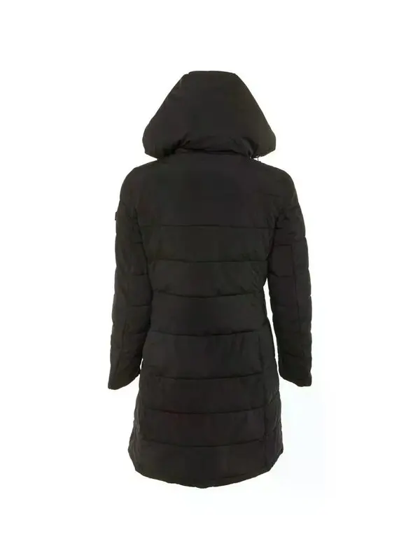 Calvin Klein Quilted Hooded Coat - Black