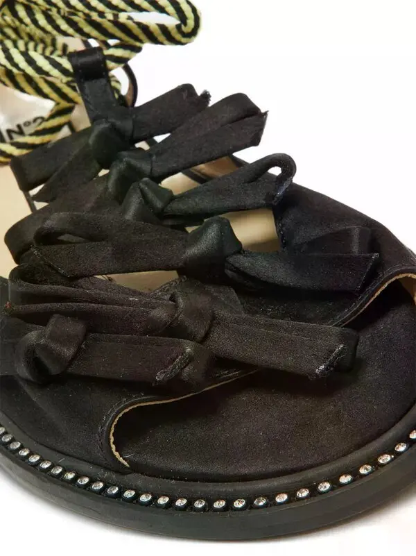 N°21 Knotted Ankle-tie Sandals