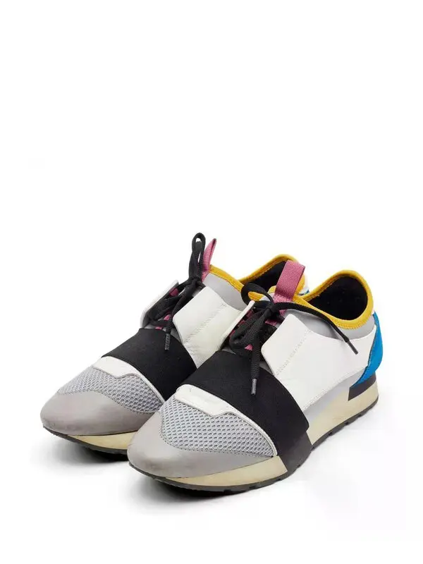 Balenciaga Race Runner Lace-up Sneakers - Grey
