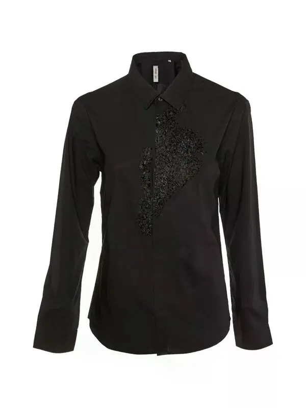Kenzo Ribbon Detail Shirt - Black
