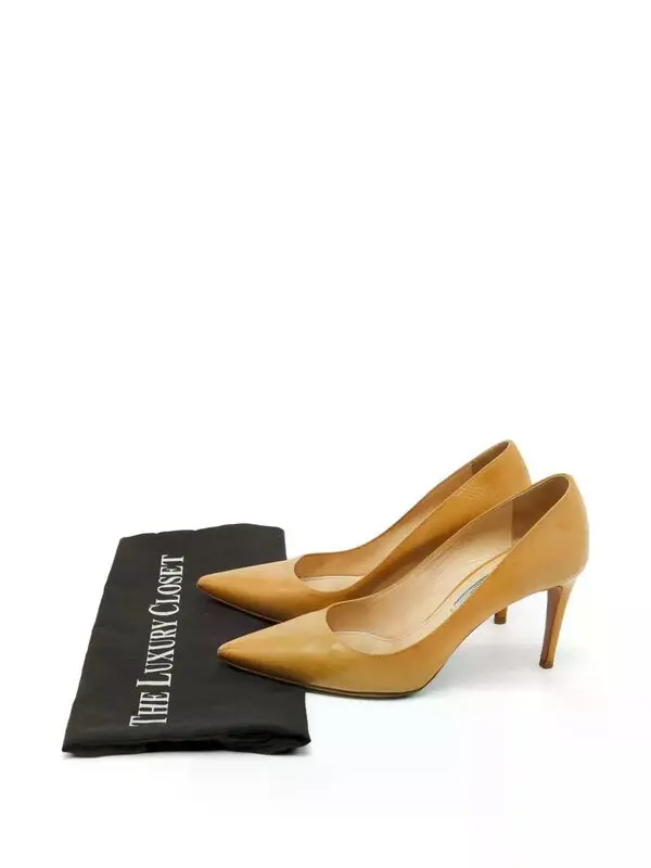 Prada Pointed-toe Leather Pumps