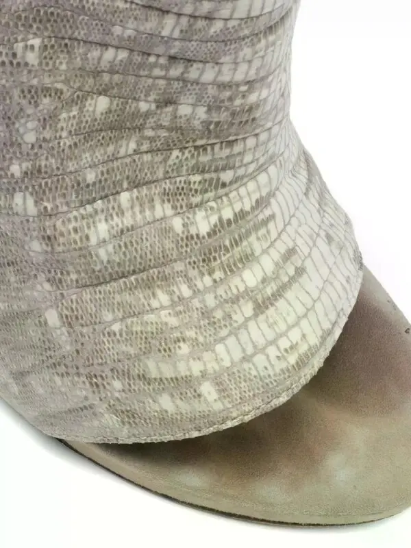 Alexander Wang Devon Lizard-embossed Ankle Boots
