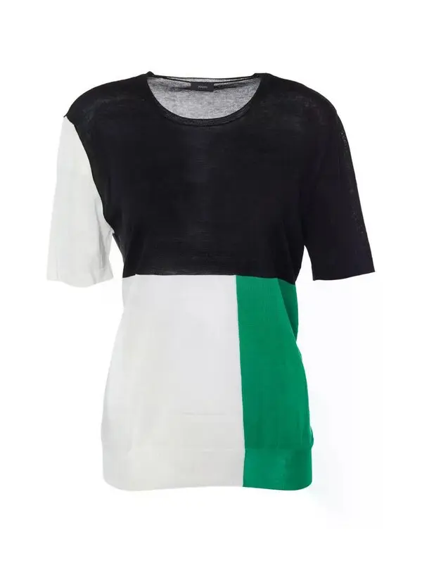 JOSEPH Cotton Colour-block T-shirt