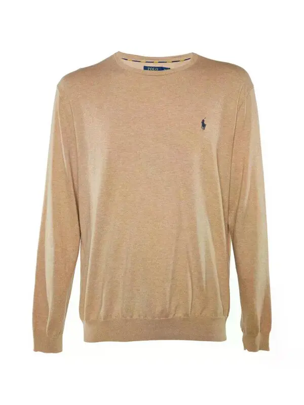 Polo Ralph Lauren Embroidered Logo Sweater - Neutrals