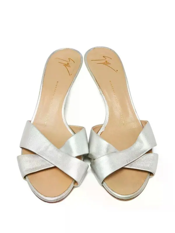 GIUSEPPE ZANOTTI Crossover-strap Slide Sandals
