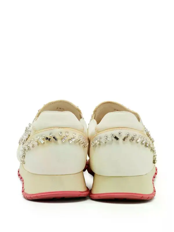 Prada Crystal-embellished Slip-on Sneakers