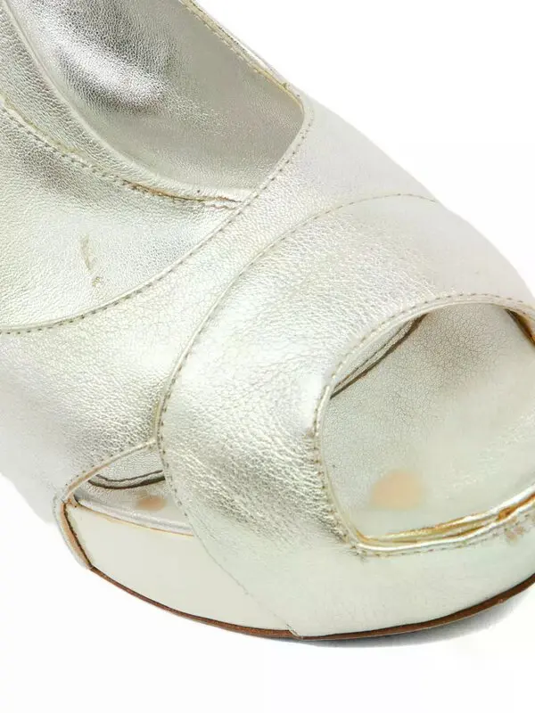 SERGIO ROSSI Slingback Platform Sandals