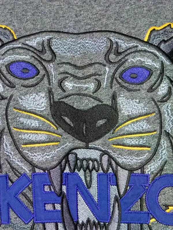 Kenzo Tiger Embroidered Sweater Dress