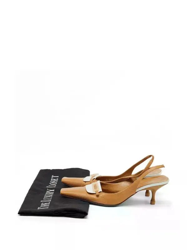 SERGIO ROSSI Slingback Pumps With Buckle Detail