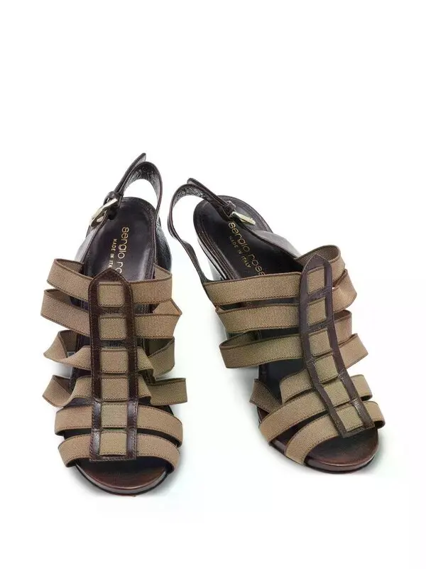 SERGIO ROSSI Elastic Strappy Sandals
