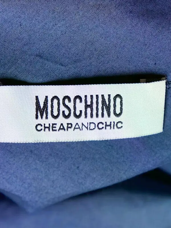 Moschino Sleeveless Ruffle-sleeve Blouse