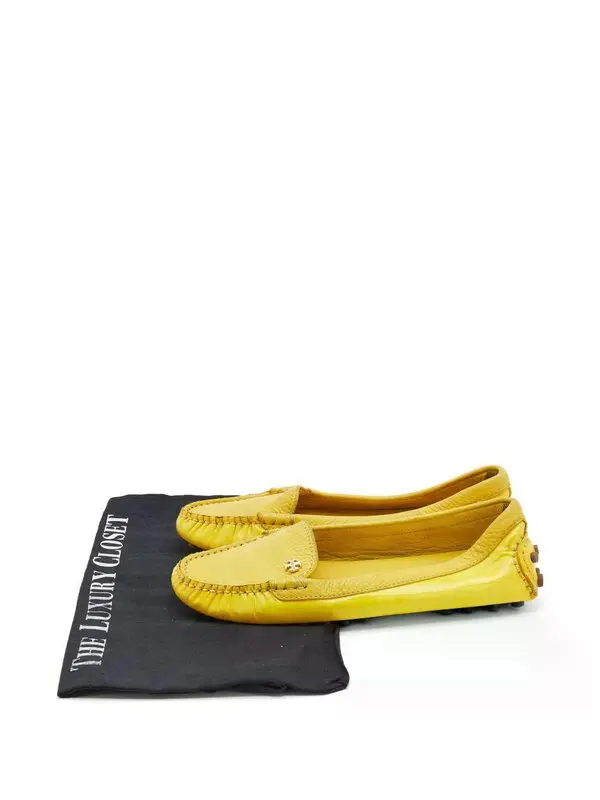 Tory Burch Patent Leather Logo Loafers