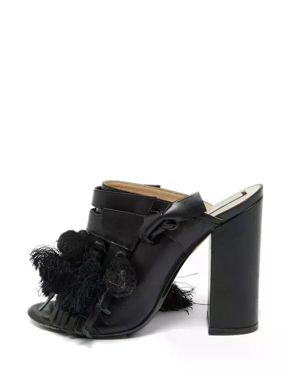N°21 Fringed Heeled Mules