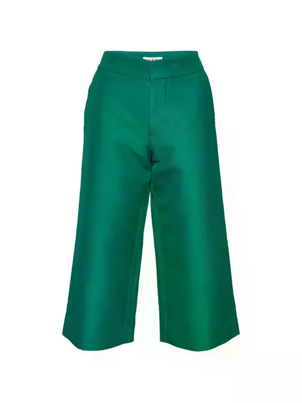 Marni Wide-leg Cotton Trousers