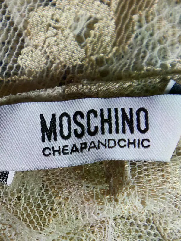 Moschino Short Sleeve Lace Blouse
