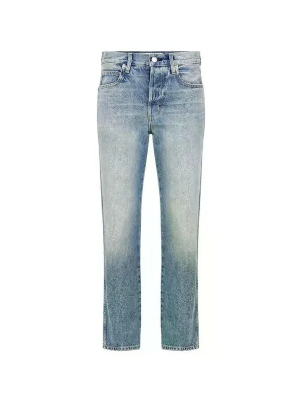 AMO 143 Faded-effect Denim Jeans - Blue
