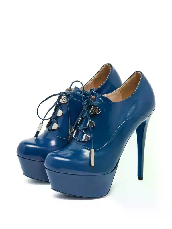LORIBLU Platform Lace-up Ankle Boots
