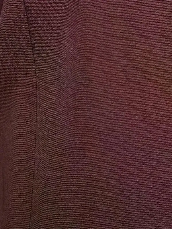 Marni Burgundy Peplum Hem Jacket