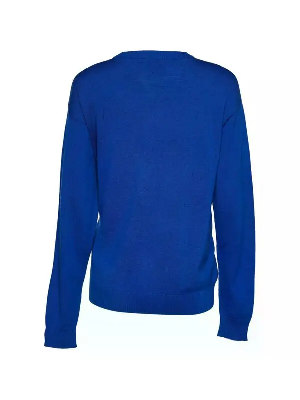Moschino Cheezy Bits Intarsia Knit Sweater