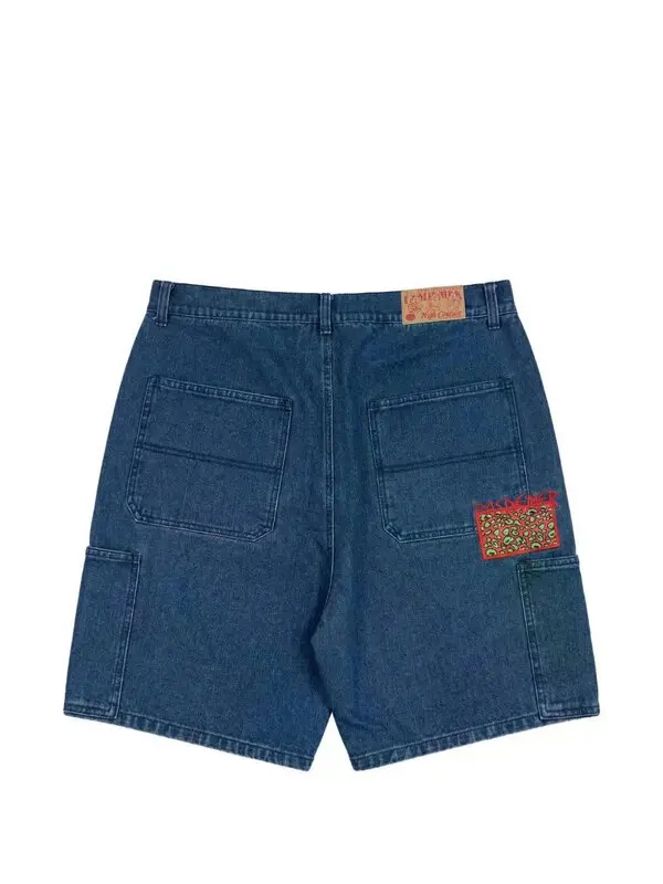 PAS DE MER Denim Cargo Shorts