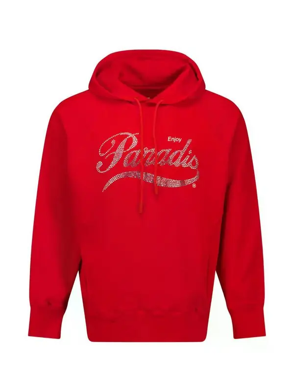 3.PARADIS Coca-cola Embellished Hoodie - Red