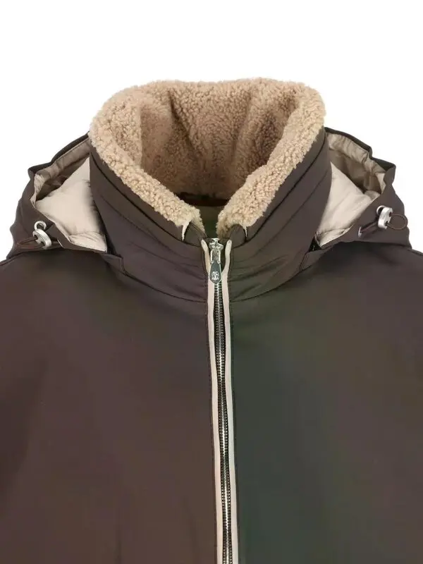 Brunello Cucinelli Shearling-collar Hooded Jacket