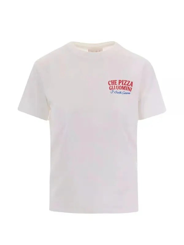 MC2 SAINT BARTH Emilie "pizza" T-shirt - Neutrals