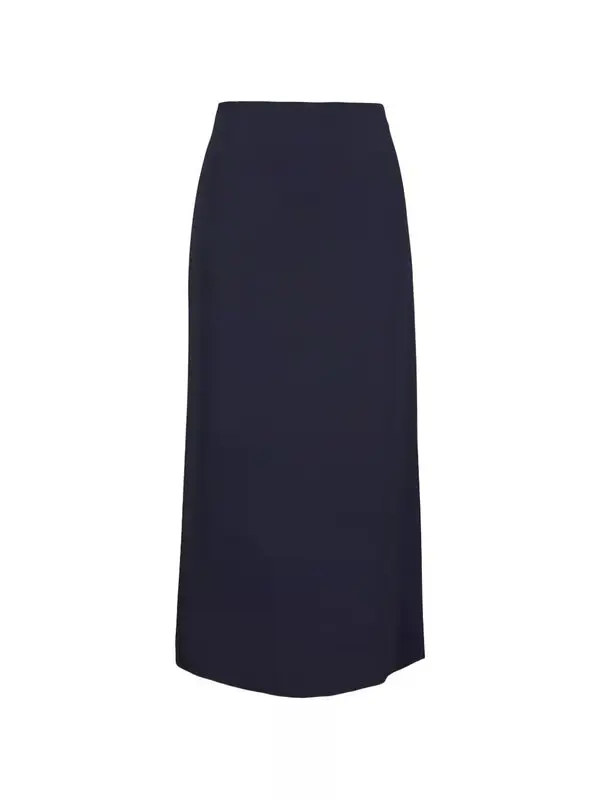 Lafayette 148 New York Rear Slit Skirt - Blue