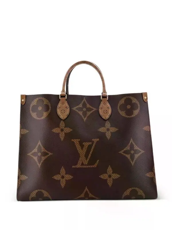 LOUIS VUITTON Giant Monogram Reverse Onthego Gm Tote Bag - Brown