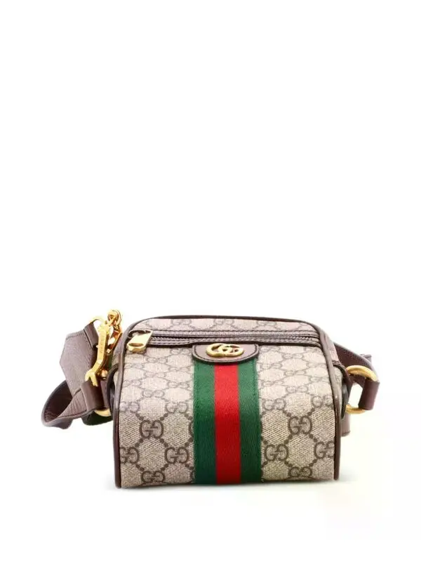Gucci Ophidia Gg Coated Canvas Mini Messenger Bag