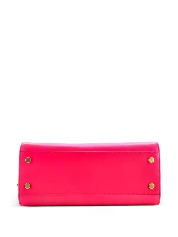 Saint Laurent Monogram Cabas Leather Small Satchel