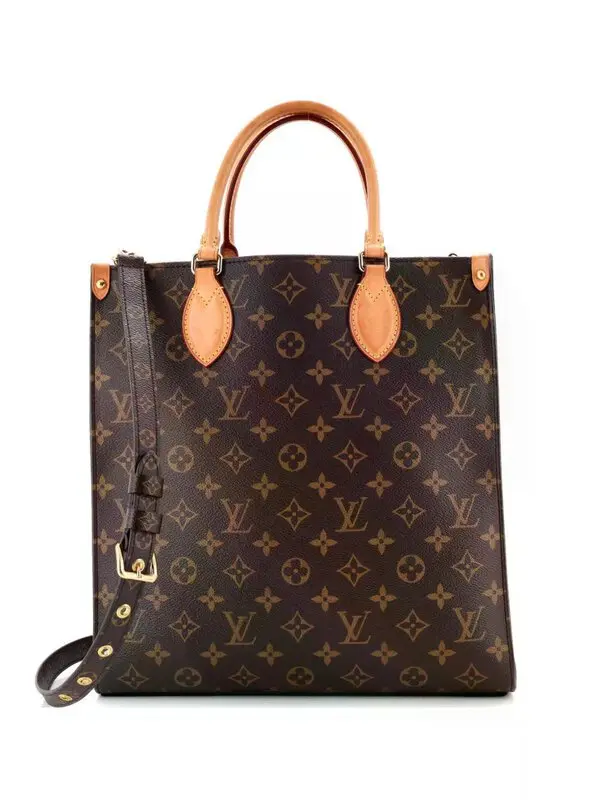 LOUIS VUITTON Sac Plat Nm Monogram Canvas Bag