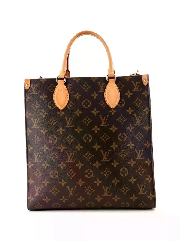 LOUIS VUITTON Sac Plat Nm Monogram Canvas Bag