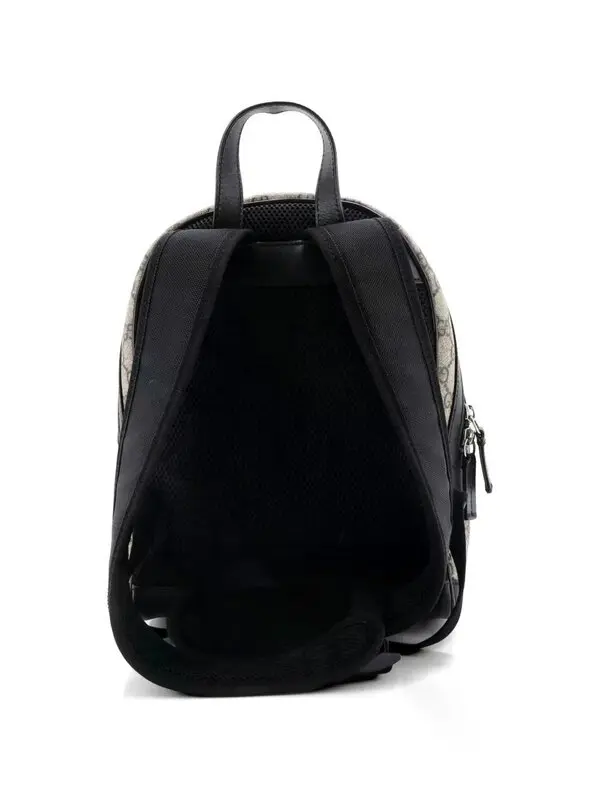 Gucci Gg Coated Canvas Zip Pocket Backpack