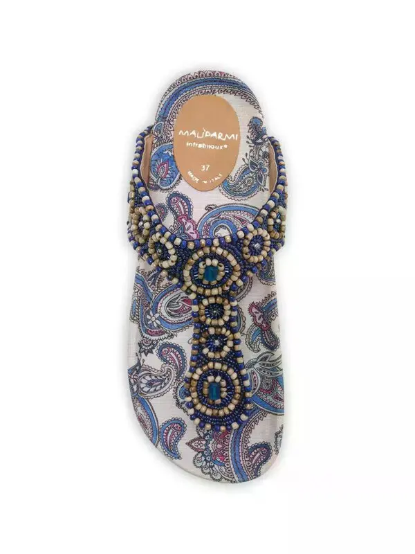 Malìparmi Floral Spin Infrabijoux Bead-embellished Sandals