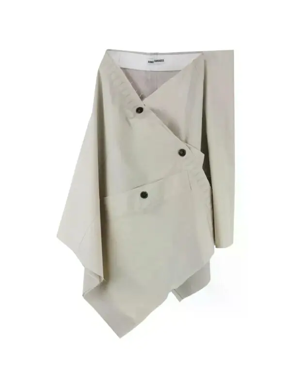 SONIA CARRASCO Asymmetric Wrap Skirt